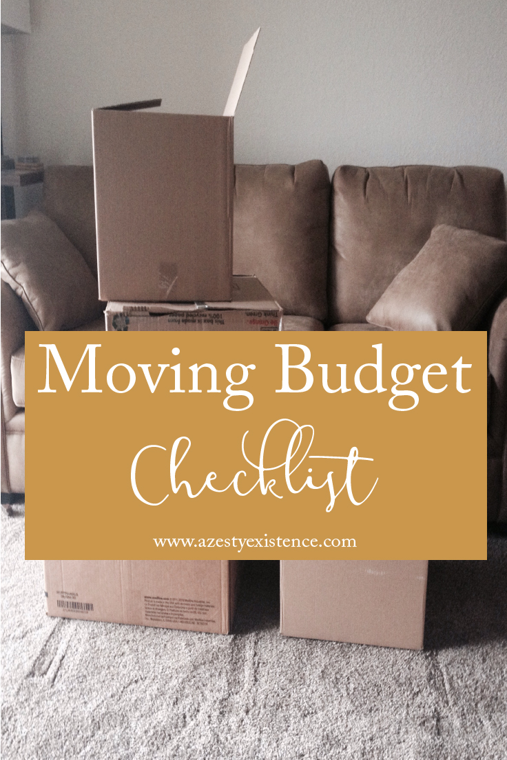 Moving Budget Checklist