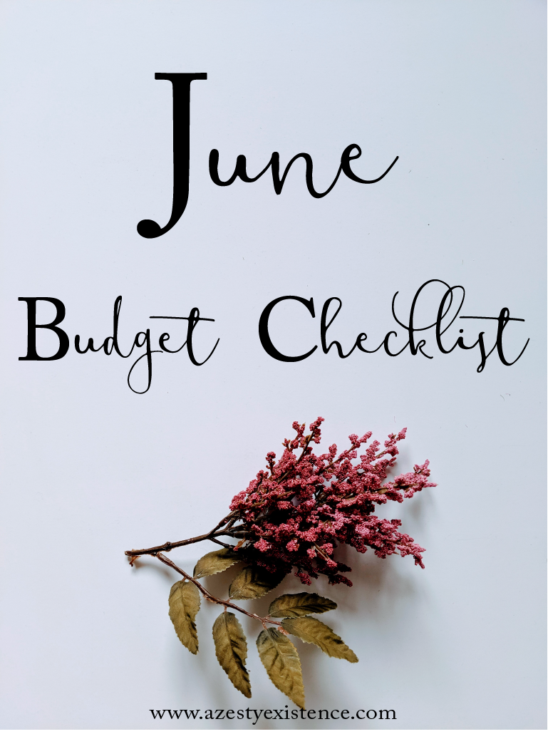 June Budget Checklist